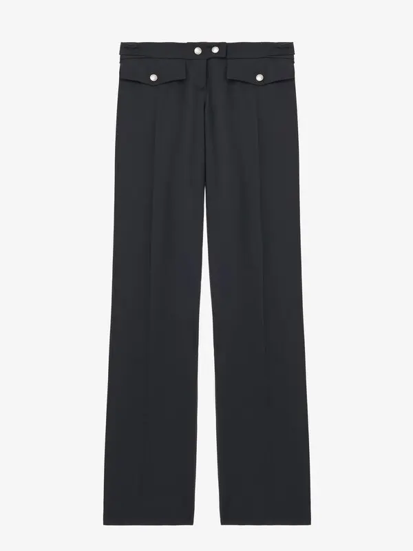 Alexander McQueen Straight Leg Trousers - Navy