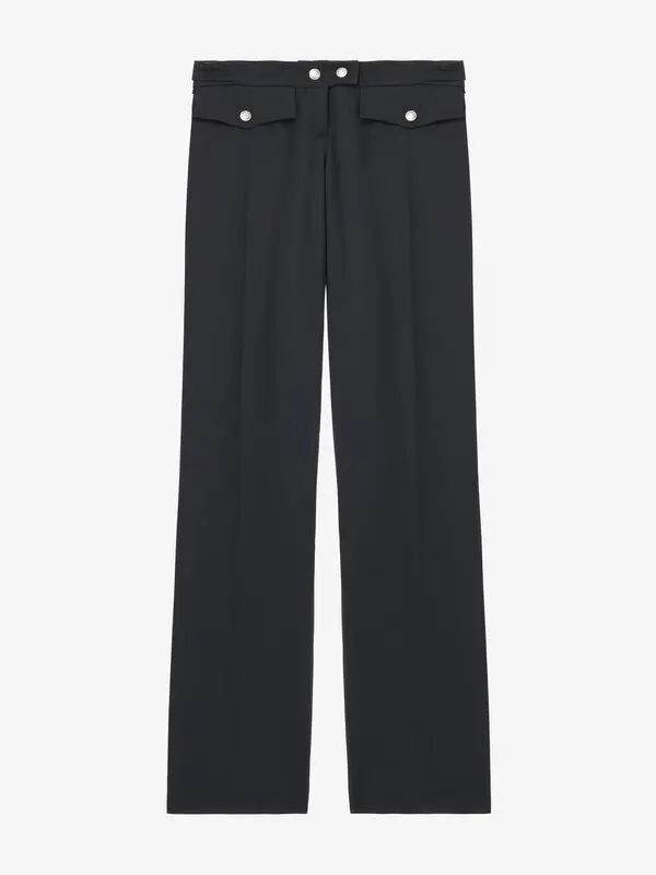 Alexander McQueen Straight Leg Trousers - Navy