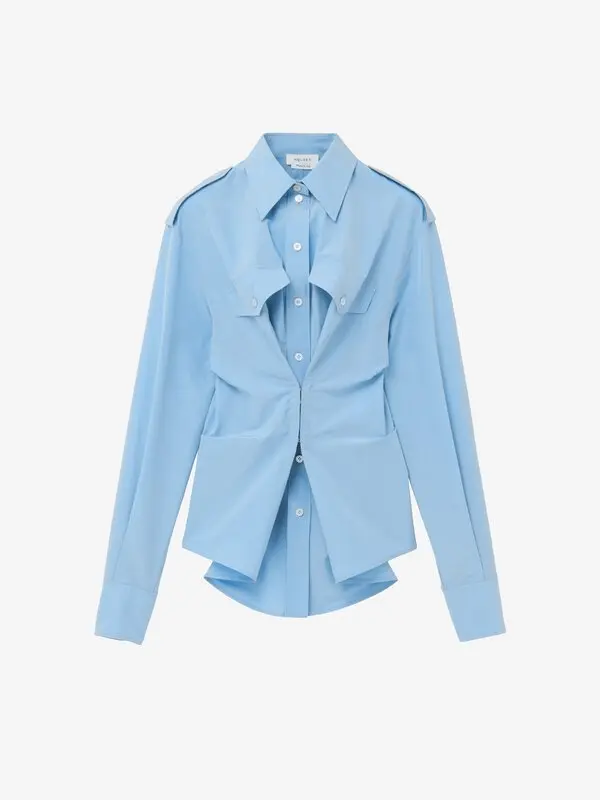 Alexander McQueen Gathered Long-sleeved Shirt