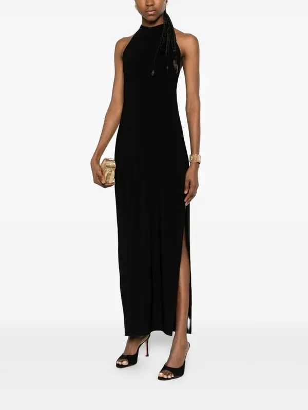 Norma Kamali Side Slit Maxi Dress