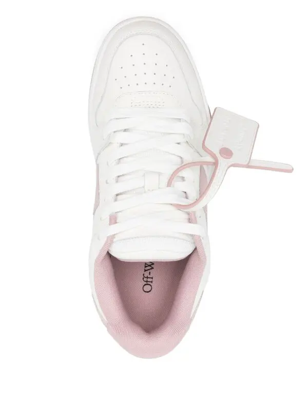 Off-White Out Of Office Leather Sneakers - Pink
