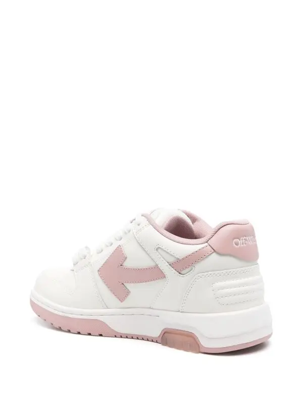 Off-White Out Of Office Leather Sneakers - Pink