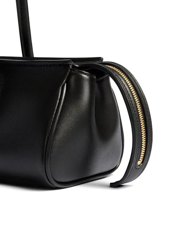 Khaite Donna Leather Shoulder Bag - Black