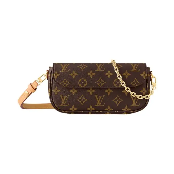 LOUIS VUITTON Wallet On Chain Ivy Monogram Canvas - Brown