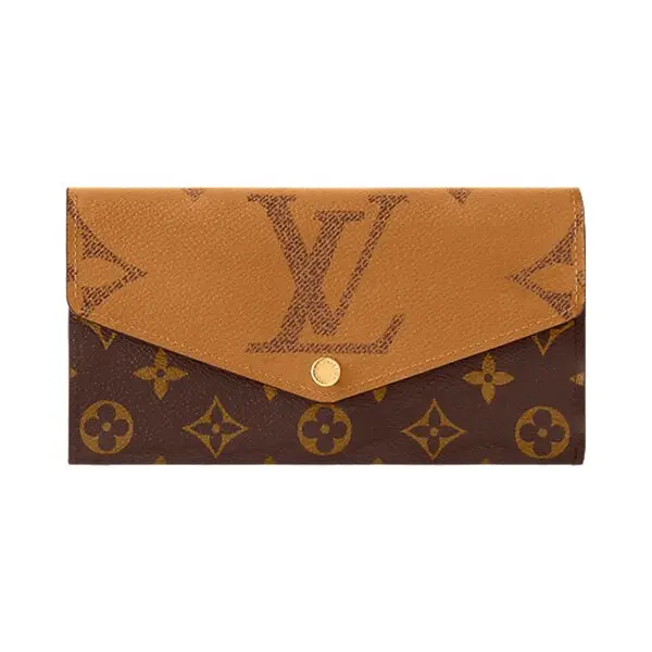 LOUIS VUITTON Sarah Wallet Monogram Reverse Canvas - Brown