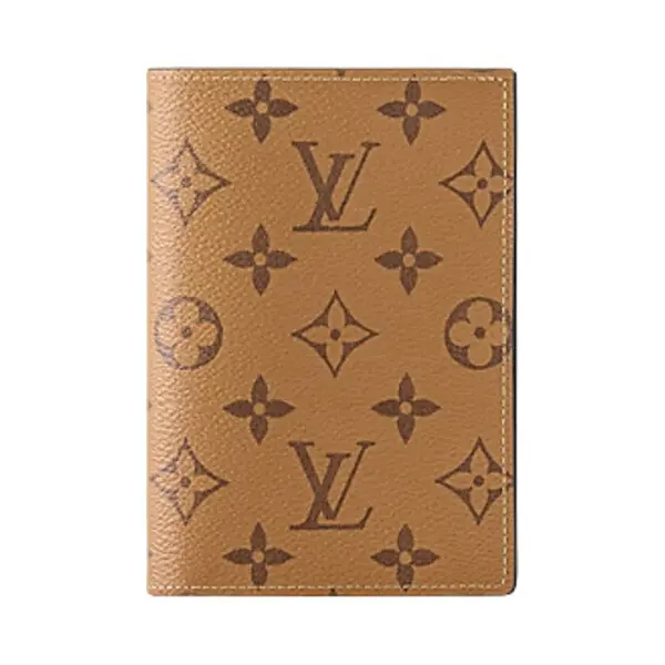 LOUIS VUITTON Passport Cover Monogram Reverse Canvas - Brown