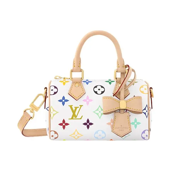 LOUIS VUITTON X Takashi Murakami Nano Speedy 'multicolor/ Monogram Canvas - White