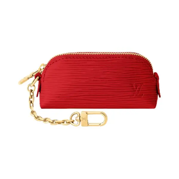 LOUIS VUITTON Pi Leather Cosmetic Pouch - Red