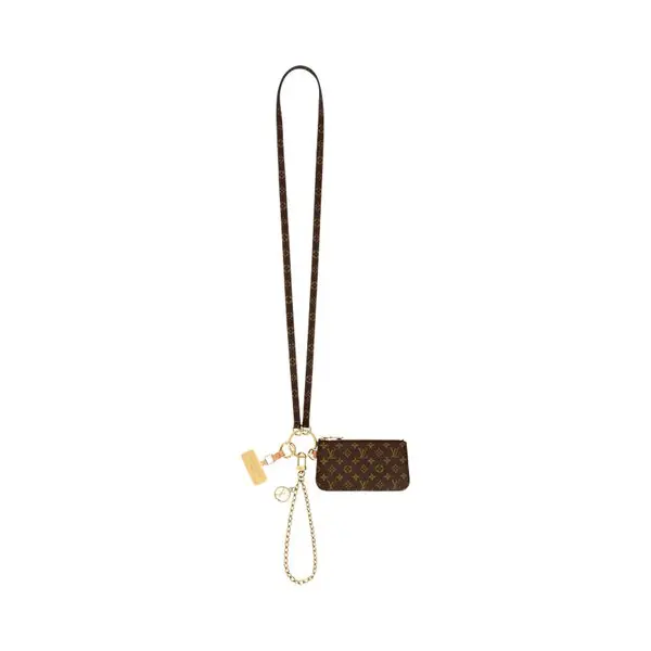 LOUIS VUITTON Phone Holder Monogram Canvas - Brown