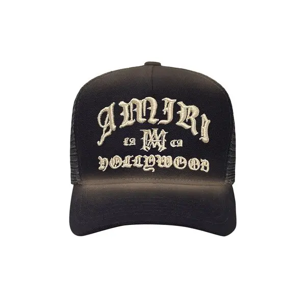 Amiri Hollywood Trucker Cap - Black