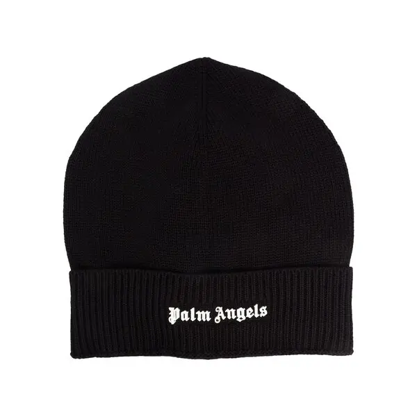 Palm Angels Classic Logo Beanie - Black