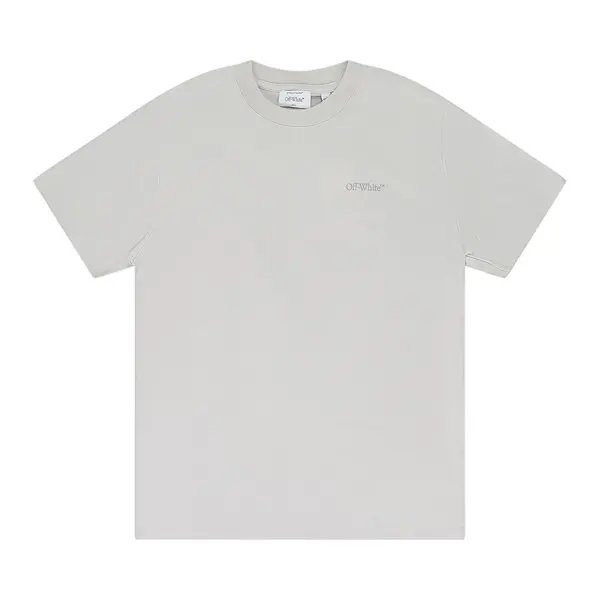 Off-White Bookish Slim Short-sleeve Tee - Grey