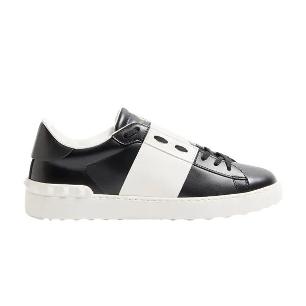 Valentino Garavani Calfskin Open Sneaker - Black