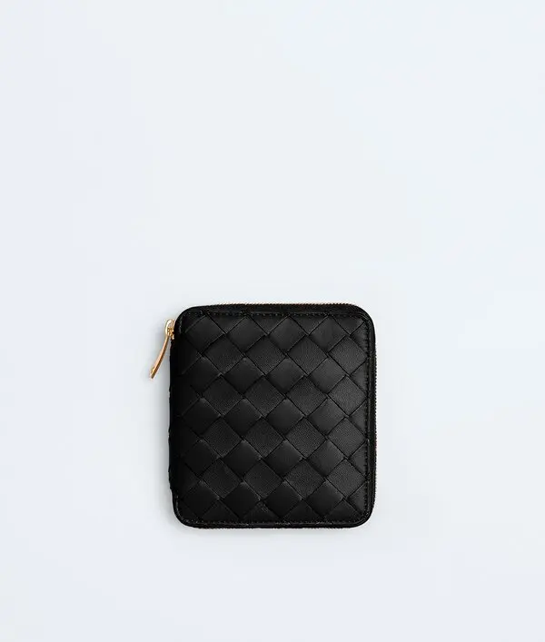 Bottega Veneta Zip Around Wallet - Black