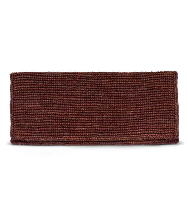 DÔEN Muriel Raffia Clutch - Marron Raffia