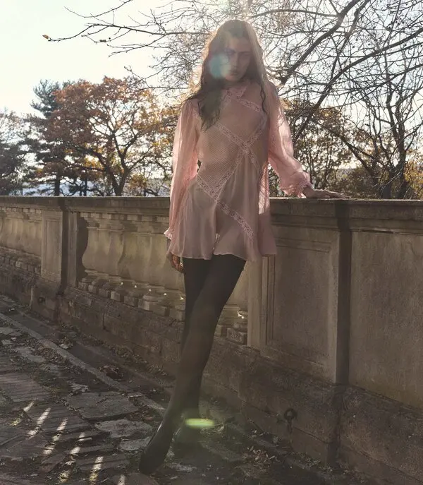 DÔEN Silk Georgette Dress
