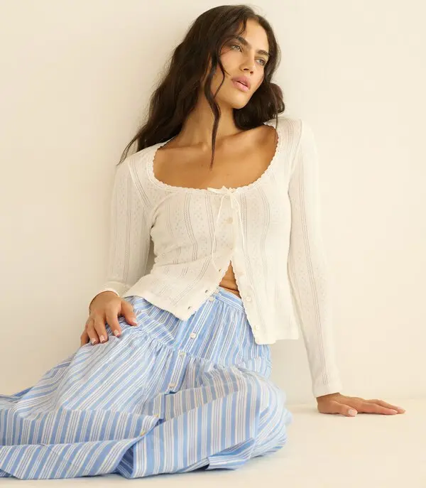 DÔEN Lori Pointelle Tee