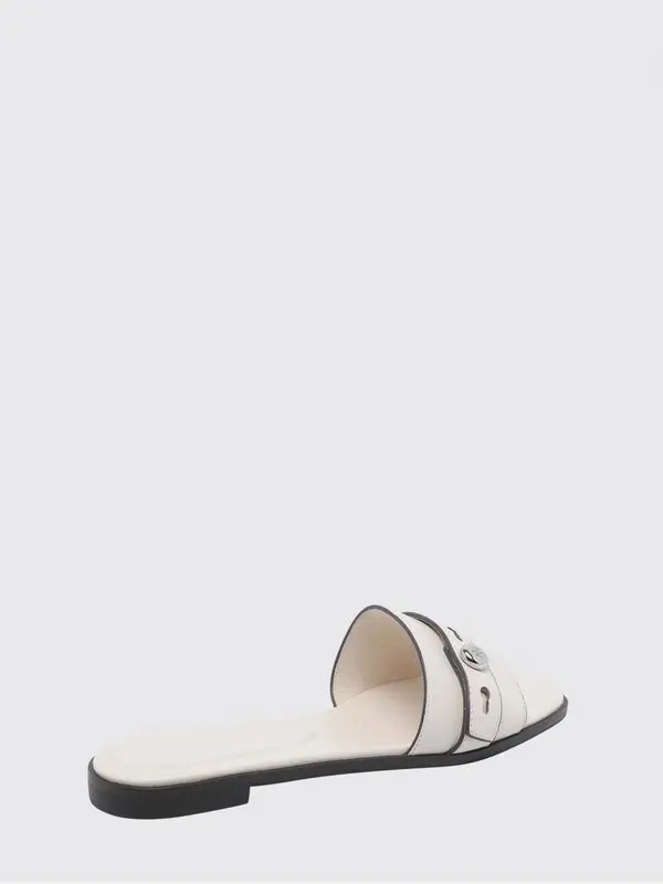 Tory Burch Romy Leather Mules - Beige