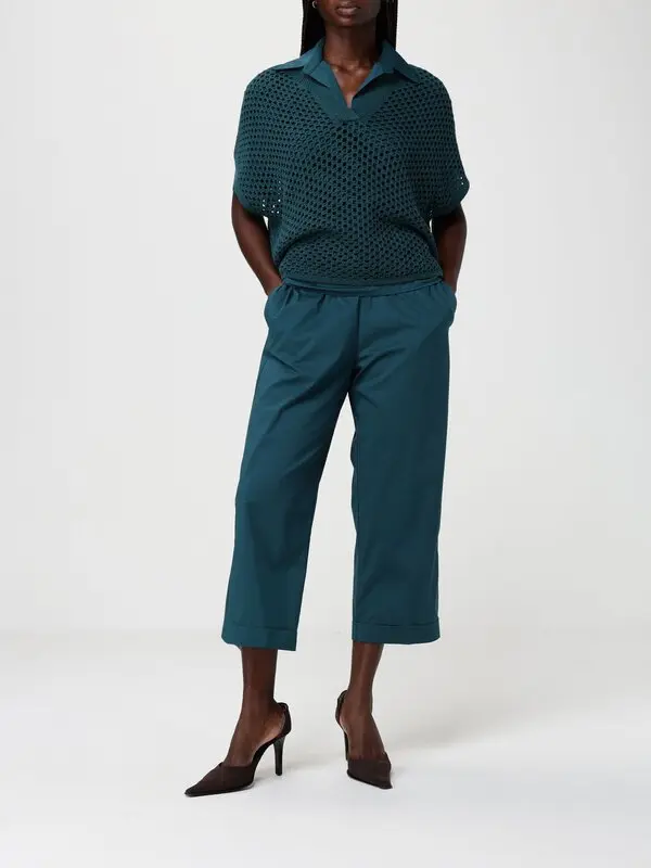 Liviana Conti Cropped Shirt - Blue