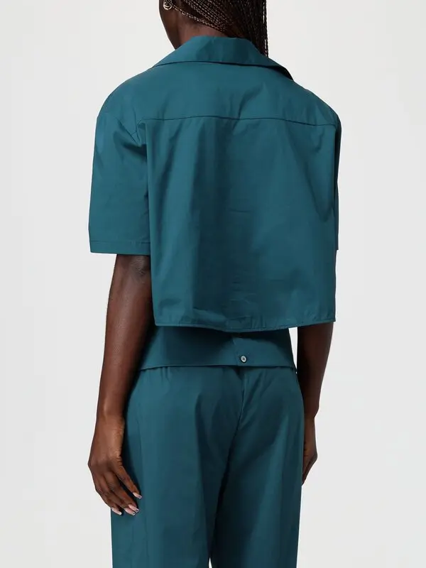 Liviana Conti Cropped Shirt - Blue