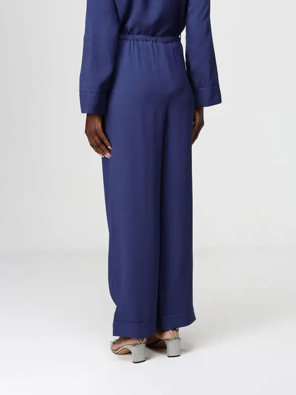 Emporio Armani Jersey Wide Leg Palazzo Trousers - White