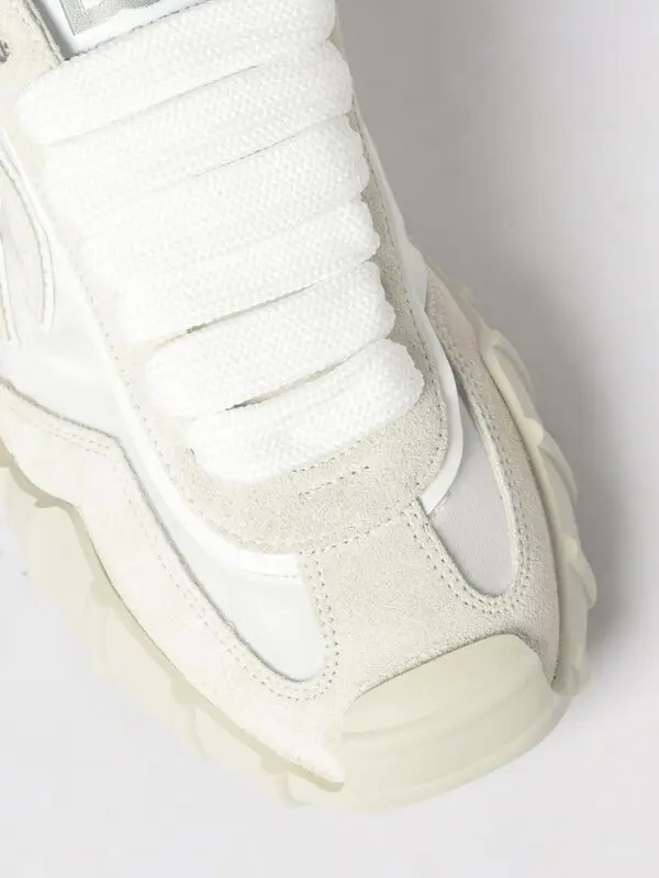 Dolce & Gabbana Dg Athletic Suede And Nylon Sneakers - White