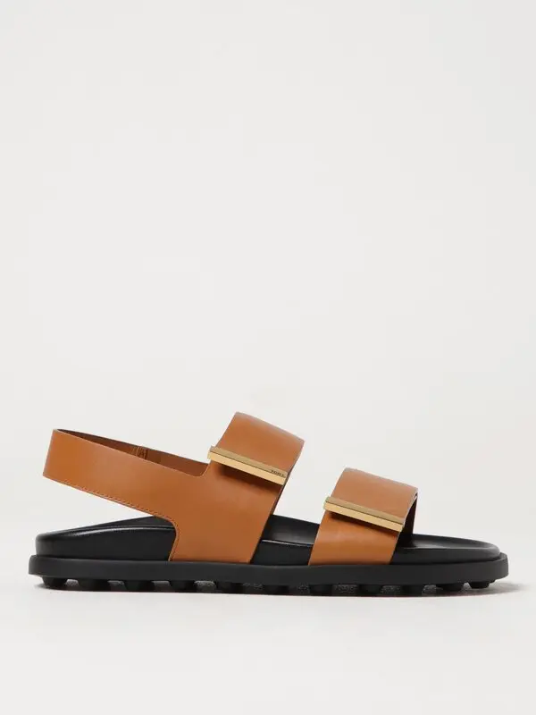 TOD'S Slingback Sandals With Hook-and-loop Closure - Leather