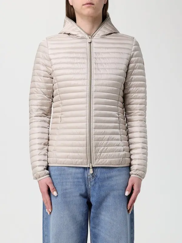 SAVE THE DUCK Padded Quilted Nylon Jacket - Beige