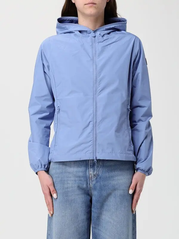 SAVE THE DUCK Stella Hooded Windbreaker - Gnawed Blue
