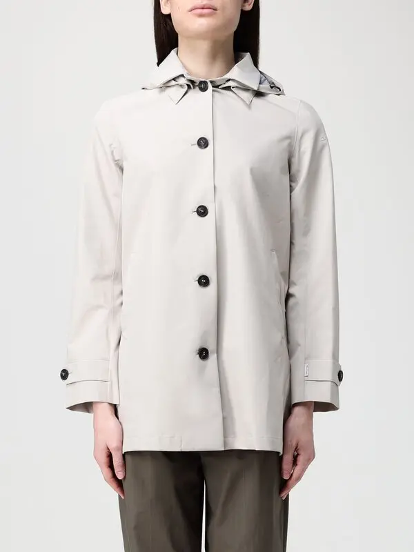 SAVE THE DUCK April Single-breasted Raincoat - Beige