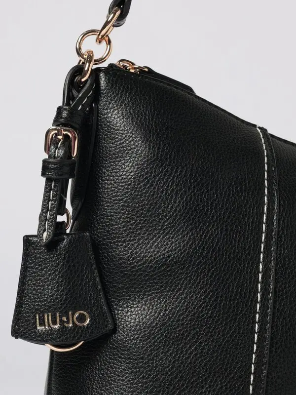 Liu Jo Grained Faux Leather Shoulder Bag - Black