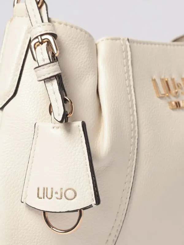 Liu Jo Grained Synthetic Leather Shoulder Bag - White