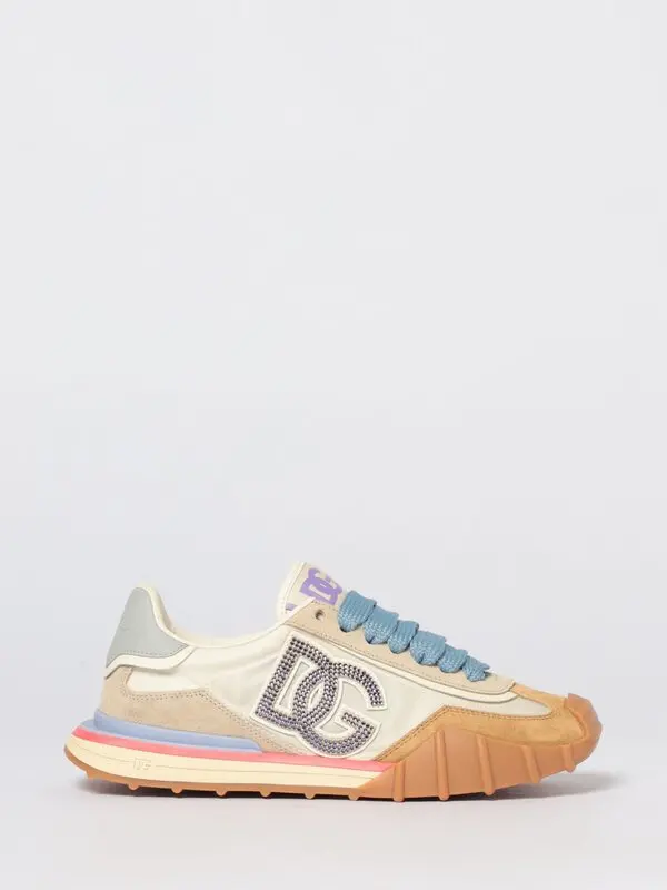 Dolce & Gabbana Embellished Dg Logo Sneakers - Multicolor