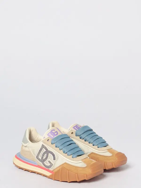 Dolce & Gabbana Embellished Dg Logo Sneakers - Multicolor