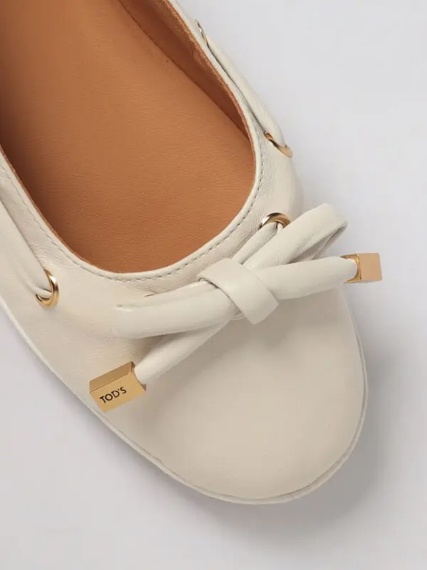 TOD'S Nappa Ballerinas - White