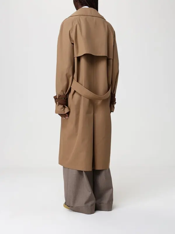 Moschino Double-breasted Cotton Blend Trench Coat