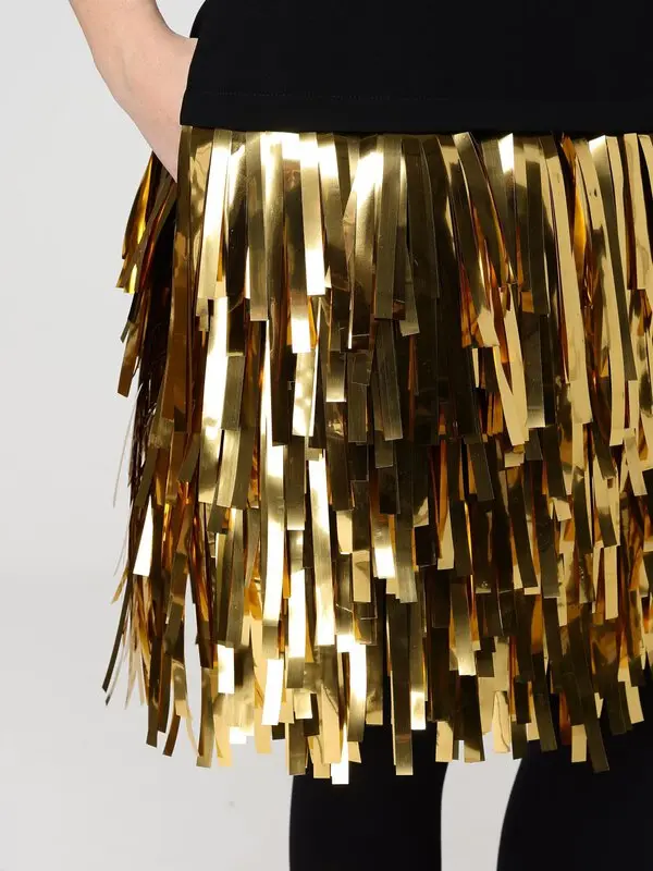 Moschino Sleeveless Midi Dress With Fringe