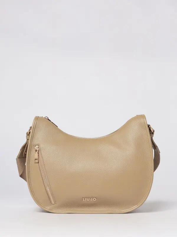 Liu Jo Grained Faux Leather Bag - Mud