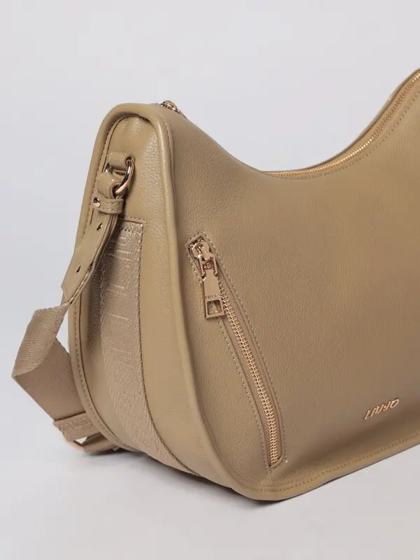 Liu Jo Grained Faux Leather Bag - Mud