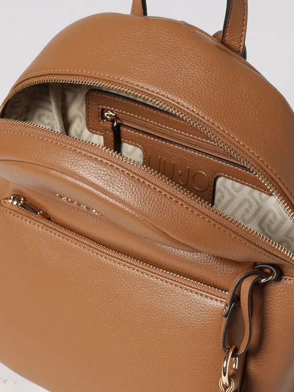 Liu Jo Grained Faux Leather Backpack - Brown