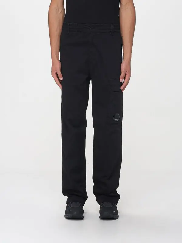 C.P. COMPANY Stretch Cotton Cargo Pants - Black