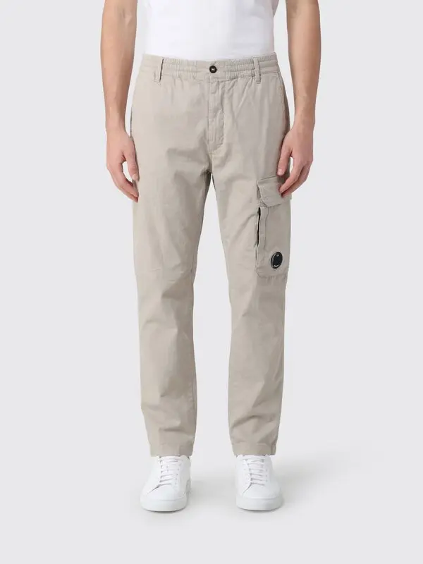 C.P. COMPANY Stretch Cotton Cargo Pants - Grey