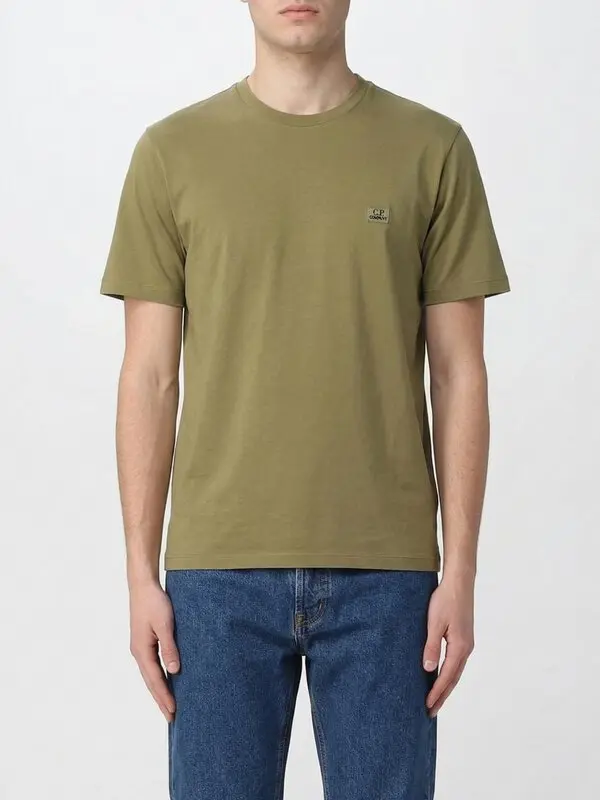 C.P. COMPANY Cotton T-shirt With Logo - Sand