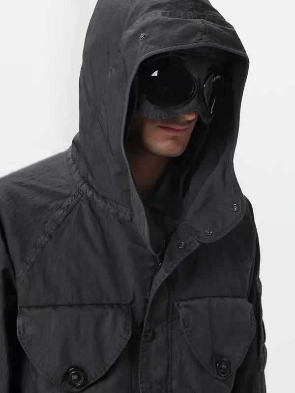 C.P. COMPANY Goggle Jacket In Recycled Panama Nylon
