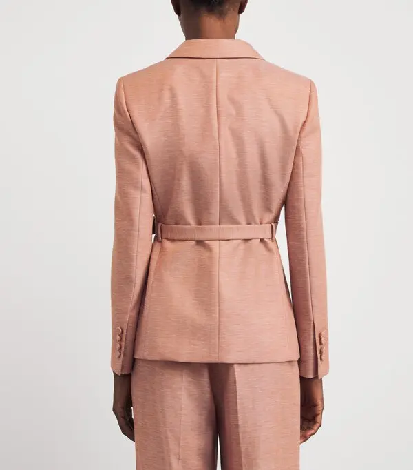 Colombo Cashmere-linen Double-breasted Blazer