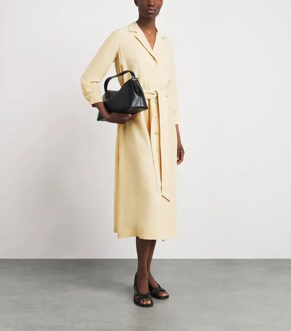 Colombo Silk Belted Midi Dress