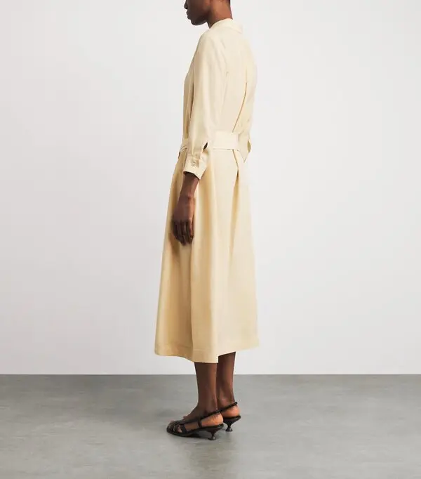 Colombo Silk Belted Midi Dress