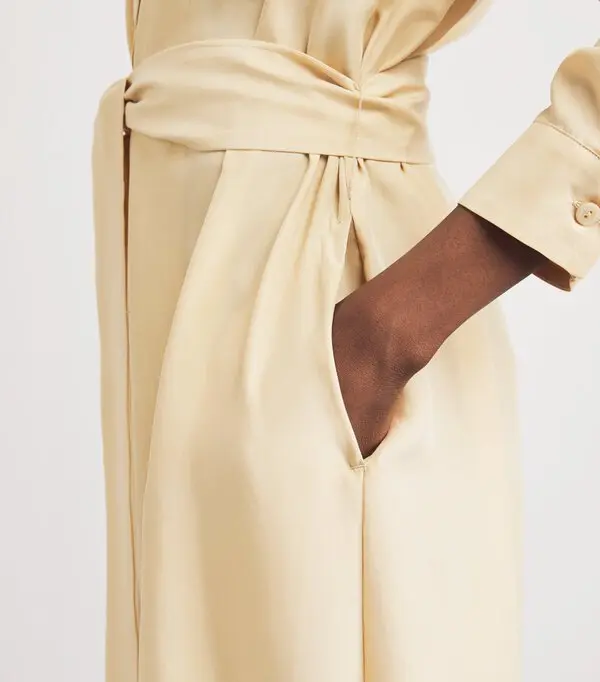 Colombo Silk Belted Midi Dress