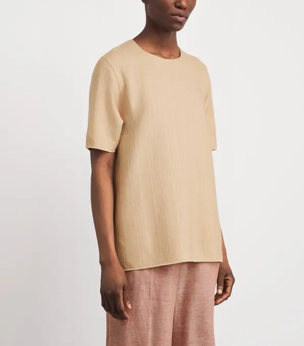 Colombo Cashmere-silk Knit T-shirt
