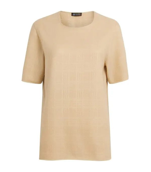 Colombo Cashmere-silk Knit T-shirt